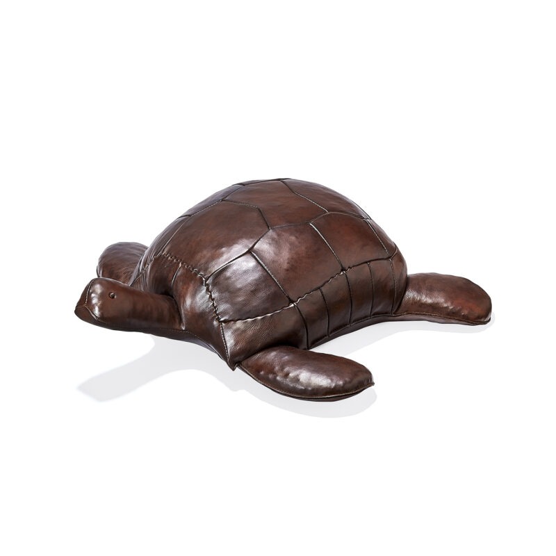 Galapagos Turtle | Hand Crafted Leather Animals | Omersa & Co