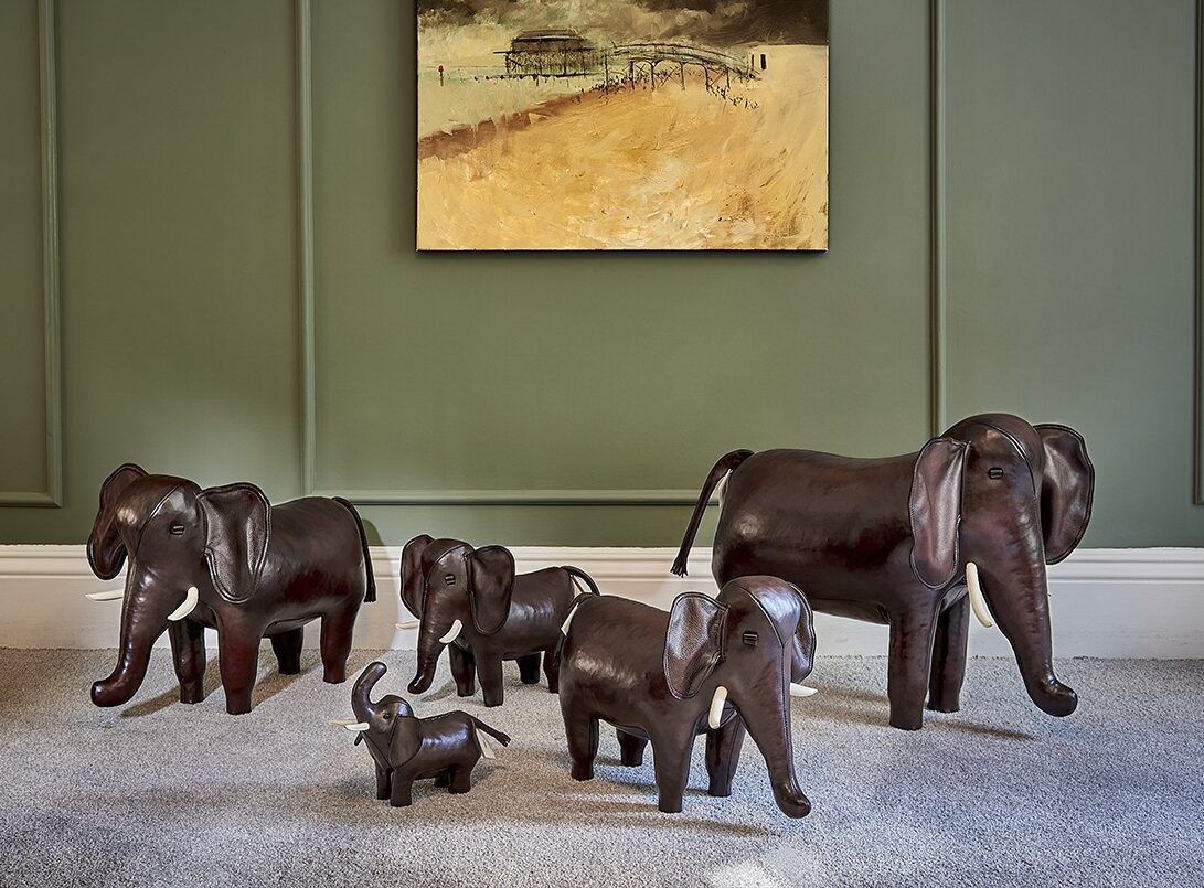 Elephant | Hand Crafted Leather Animals | Omersa & Co