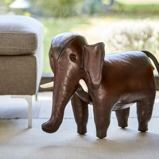 Handcrafted Leather Animal Footstools | Omersa and Co